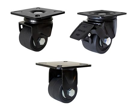 50mm Nylon Heavy Duty Low Level Castors | Castors