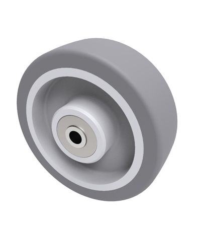 Wheels Elastic Rubber Blue & Grey Non Marking (50Kg to 350Kg) | Castors