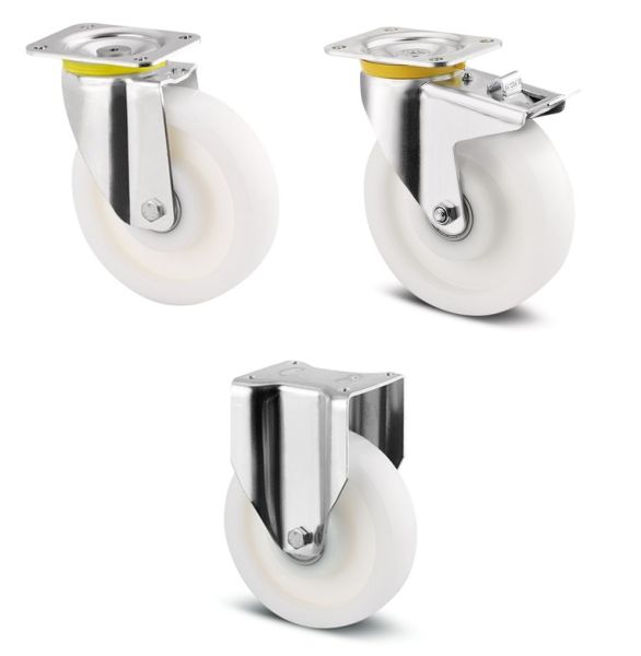 Nylon Heavy Duty Castors (80Kg to 800Kg) | Castors