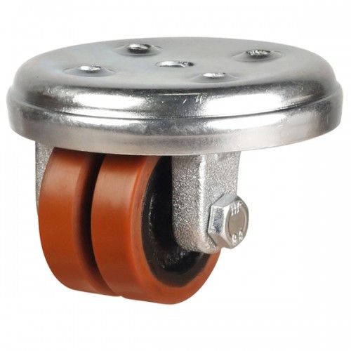 50mm Twin Wheel Low Level Heavy Duty Low Level Castors (80Kg to 400Kg ...