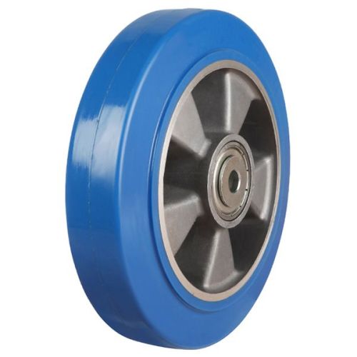 Elastic Polyurethane on Aluminium Centre 20mm Ball Bearing Bore - 800Kg