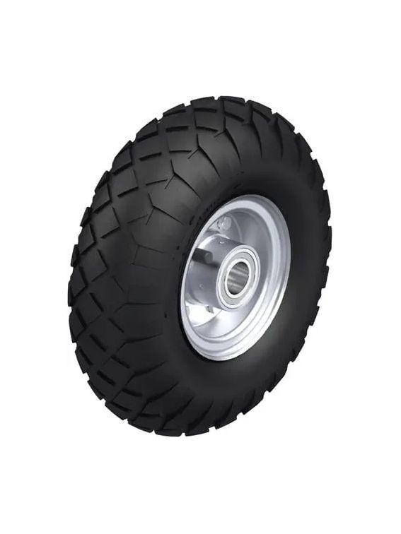 300mm Pneumatic Wheel Steel Centre (4.00-4 Tyre - 25mm BALL BEARING BORE)